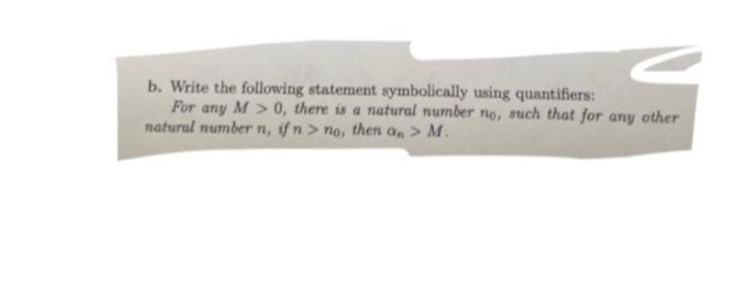 Solved b. Write the following statement symbolically using | Chegg.com