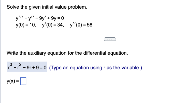 Solved Solve the given initial value | Chegg.com