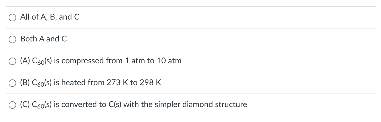 Solved The structure of C60( s) is shown below. Gray lines | Chegg.com