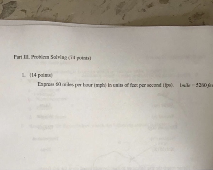 Solved Part III. Problem Solving (74 points) 1. (14 points) | Chegg.com Solved Part III. Problem Solving (74 points) 1. (14 points) | Chegg.com