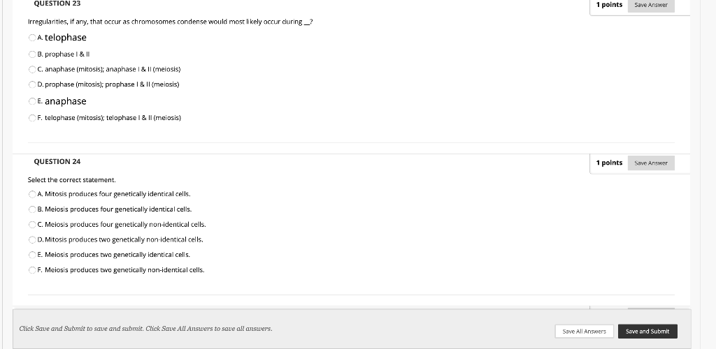 Solved QUESTION 23 1 points Save Answer Save Answer | Chegg.com