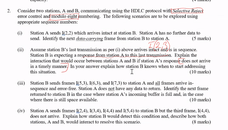 Solved 2. Consider two stations, A and B, communicating | Chegg.com