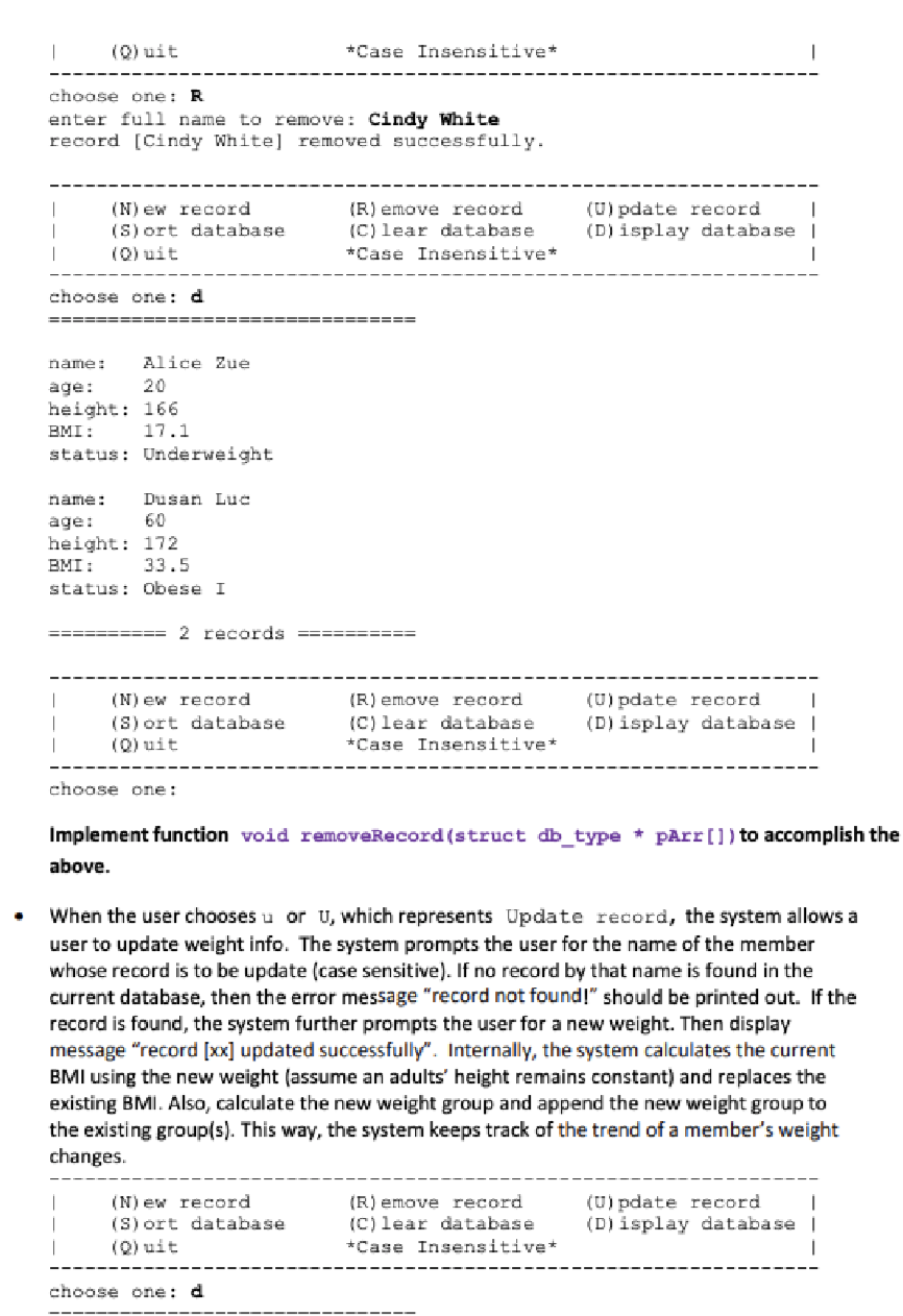 Solved i need help with this c programming question, all | Chegg.com