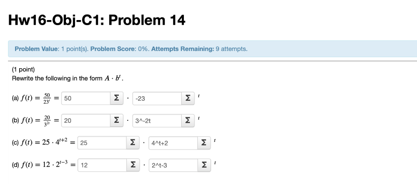 Solved Hw16-Obj-C1: Problem 14 Problem Value: 1 point(s). | Chegg.com
