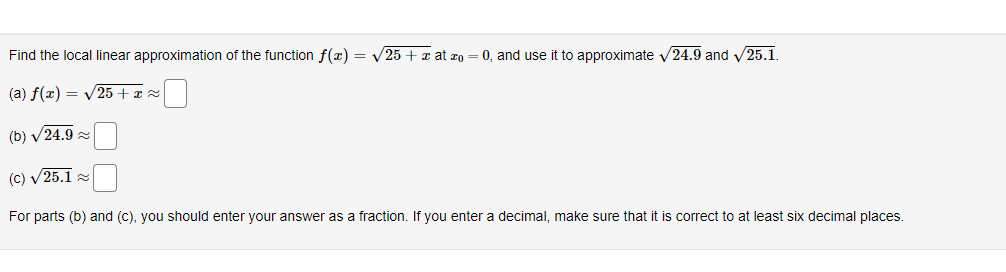 Solved Find the local linear approximation of the function | Chegg.com