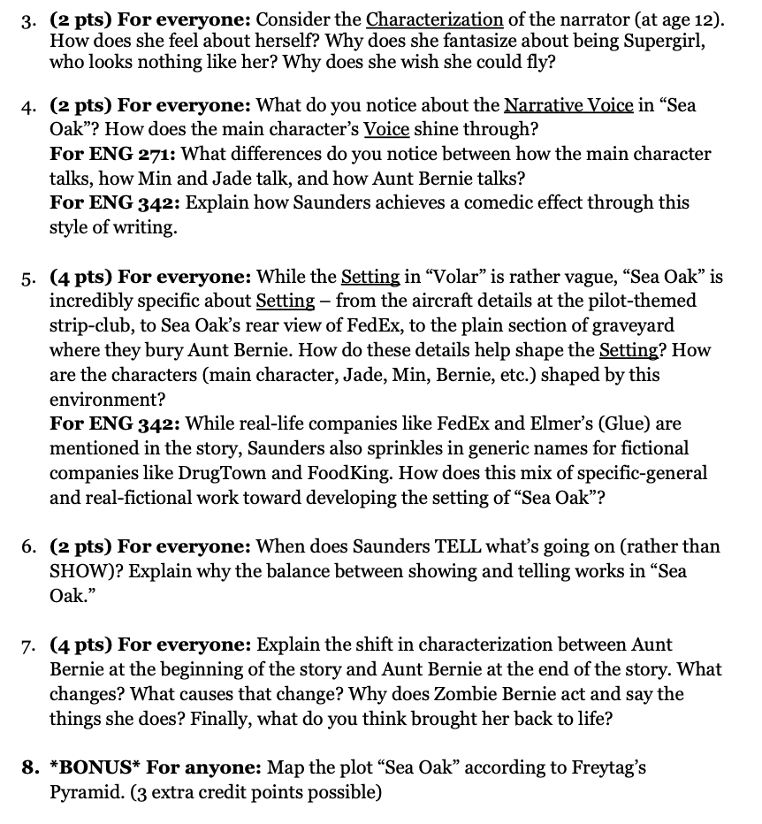 "Volar" by Judith Ortiz Cofer and "Sea Oak" by George | Chegg.com