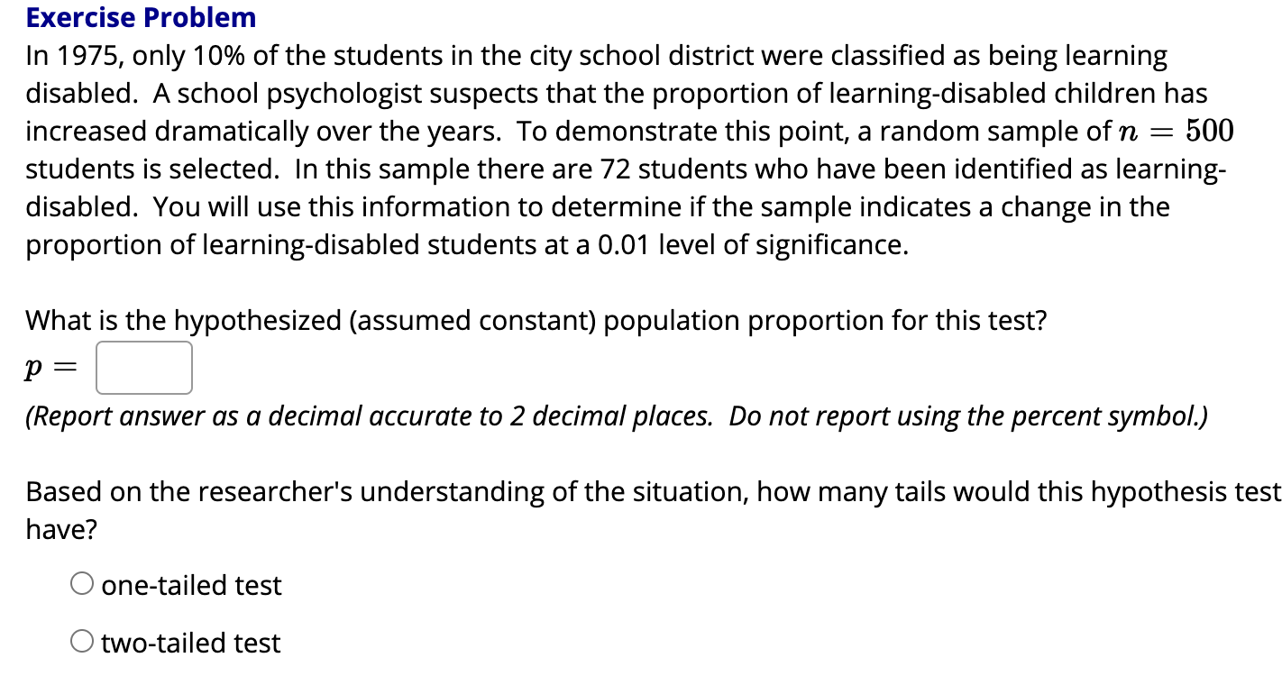 Solved When conducting a hypothesis test with a binomial | Chegg.com