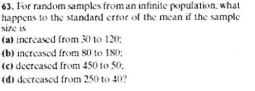 Solved For random samples from an infinite population, what | Chegg.com
