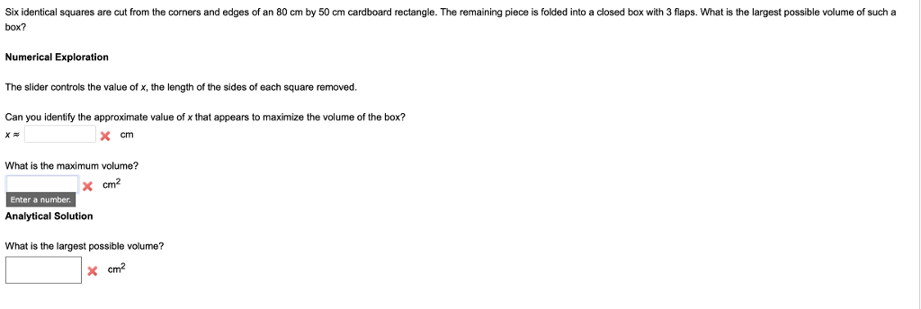 Solved Six identical squares are cut from the corners and | Chegg.com