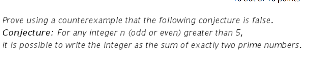 Solved Prove using a counterexample that the following | Chegg.com
