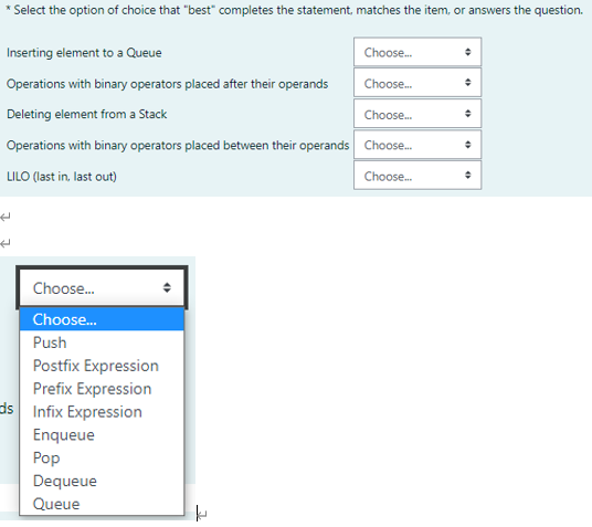 Solved * Select the option of choice that "best" completes | Chegg.com
