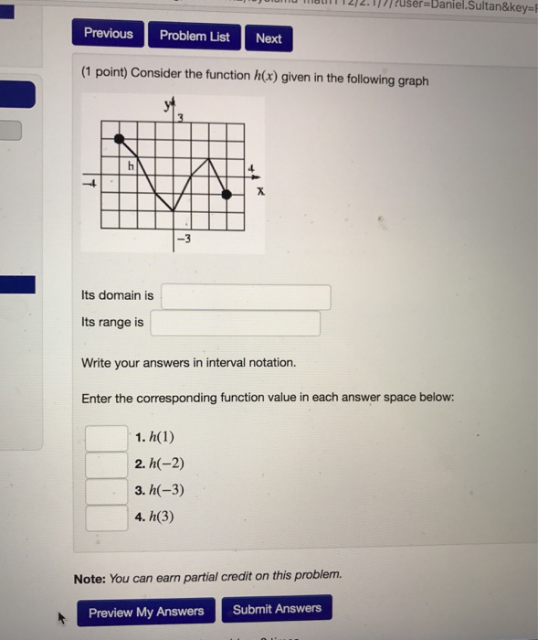 Solved Consider the function h(x) given in the following | Chegg.com