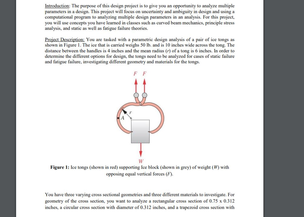 Introduction: The purpose of this design project is | Chegg.com