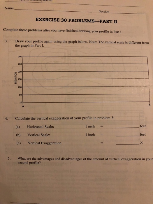 Solved Name Section EXERCISE 30 PROBLEMS-PART I Construct a | Chegg.com
