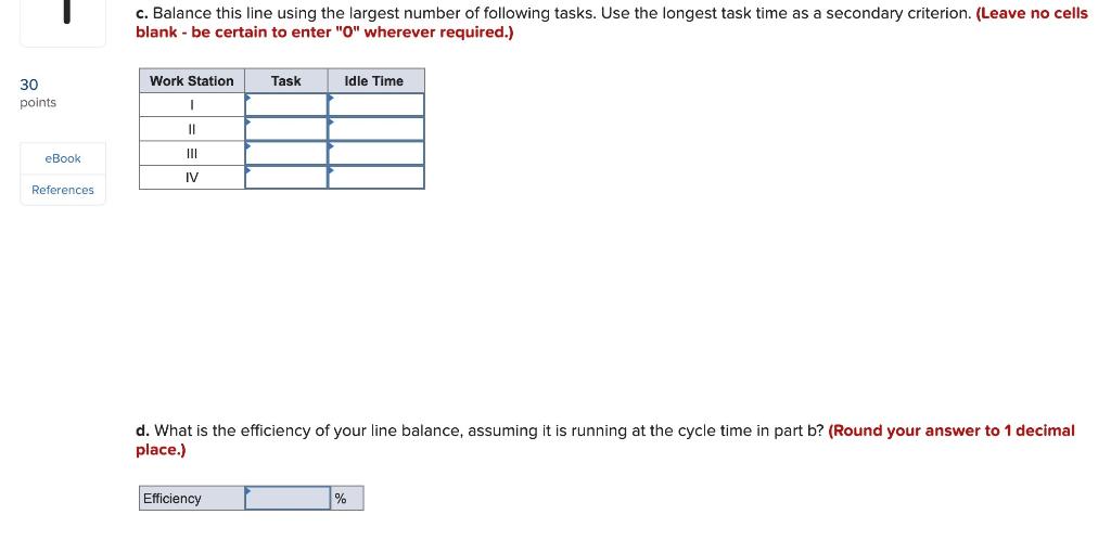Solved 30 points The desired daily output for an assembly | Chegg.com