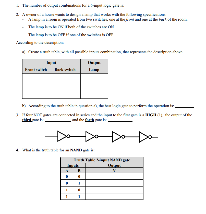 Solved 1. The number of output combinations for a 6 -input | Chegg.com