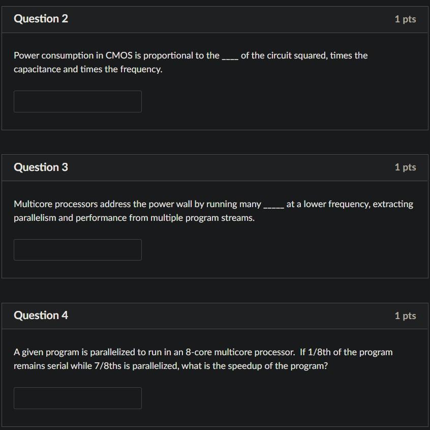 Solved Power consumption in CMOS is proportional to the of | Chegg.com