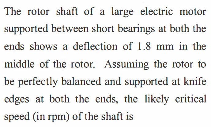 Solved The rotor shaft of a large electric motor supported | Chegg.com