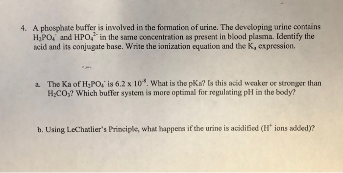 Phosphate Buffer System Equation