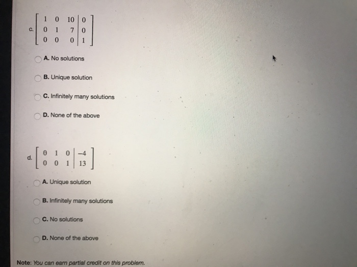 Solved Problem 11. (8 points) The reduced row-echelon forms | Chegg.com