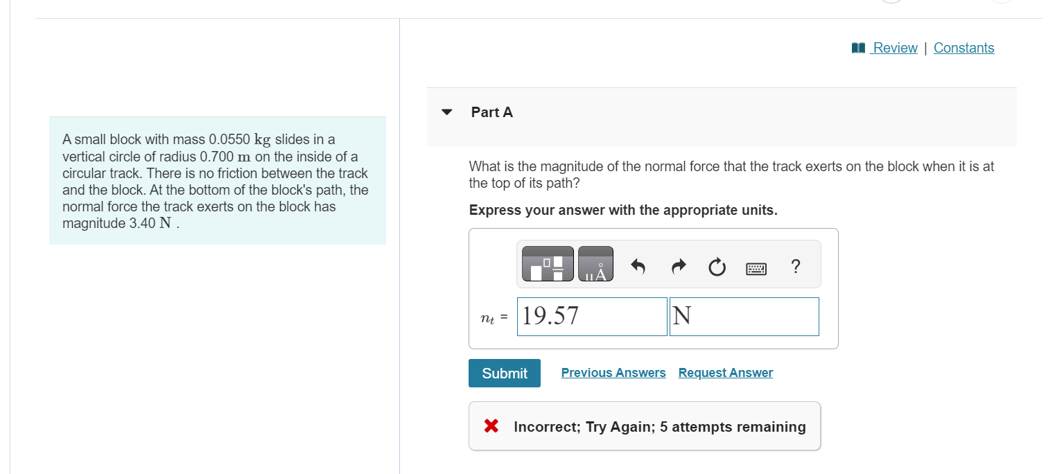 Solved A 2.85 kg block on a horizontal floor is attached to | Chegg.com
