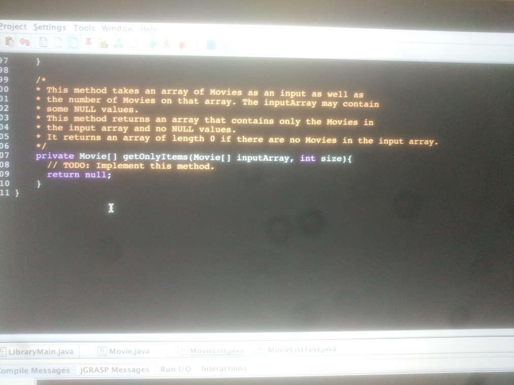 THIS IS THE LIBRARYMAIN.JAVA FILE. YOU DO NOT MAKE | Chegg.com