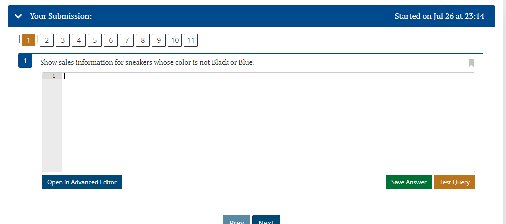 Solved For each information request below, formulate a | Chegg.com