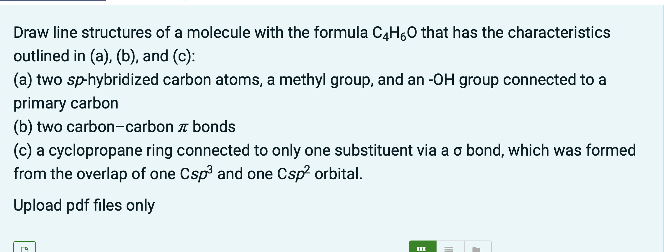 Solved Draw line structures of a molecule with the formula | Chegg.com