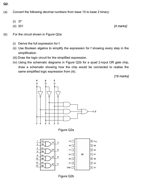 Solved Q2. (a) Convert the following decimal numbers from | Chegg.com