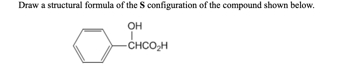 Solved Draw a structural formula of the SR configuration of | Chegg.com