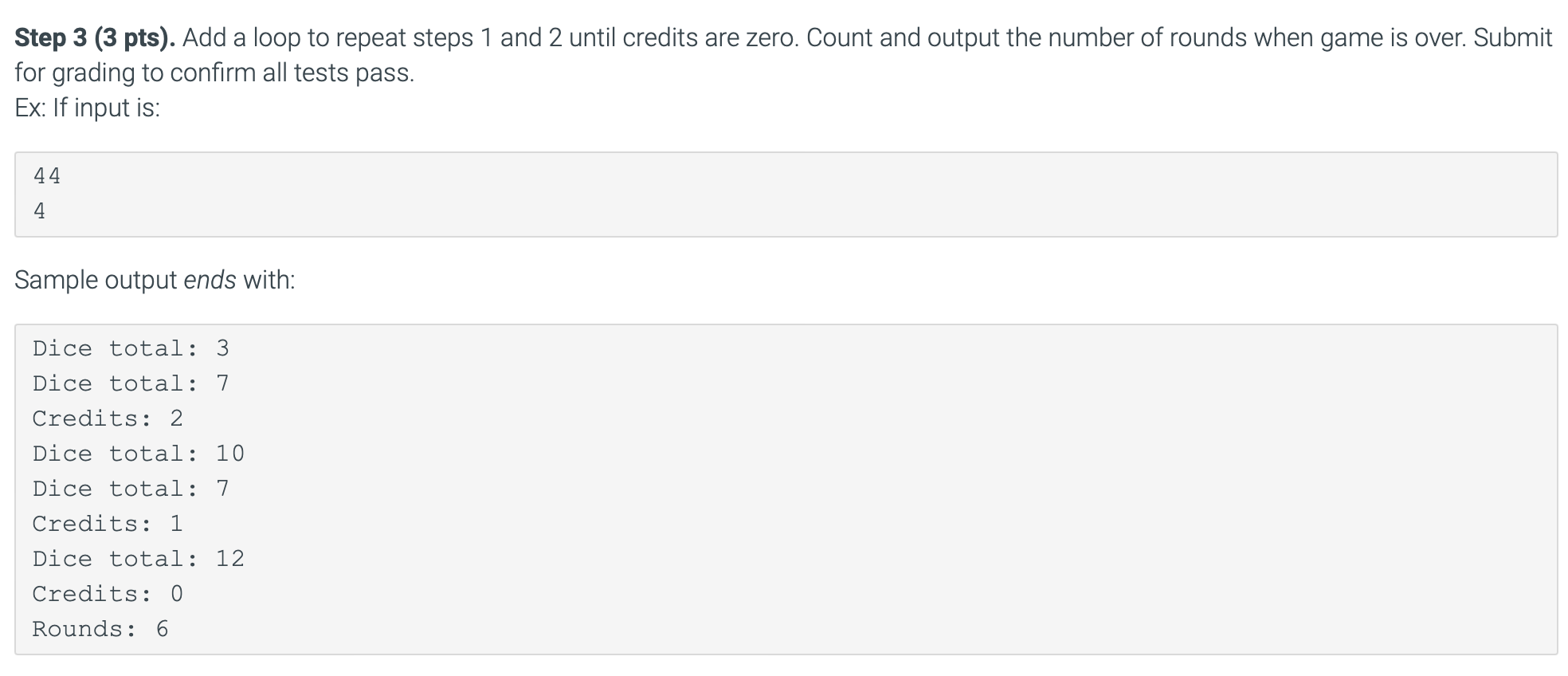 Solved I need help with a zybooks lab. The problem is | Chegg.com