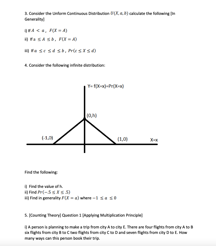 Solved 3. Consider the Unform Continuous Distribution | Chegg.com