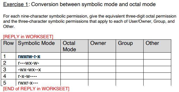 Solved Exercise 1: Conversion between symbolic mode and | Chegg.com