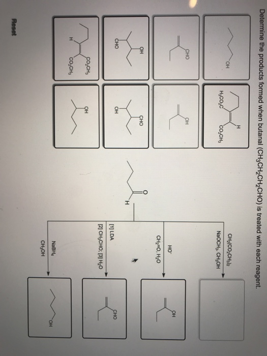 Solved Determine the products formed when butanal | Chegg.com