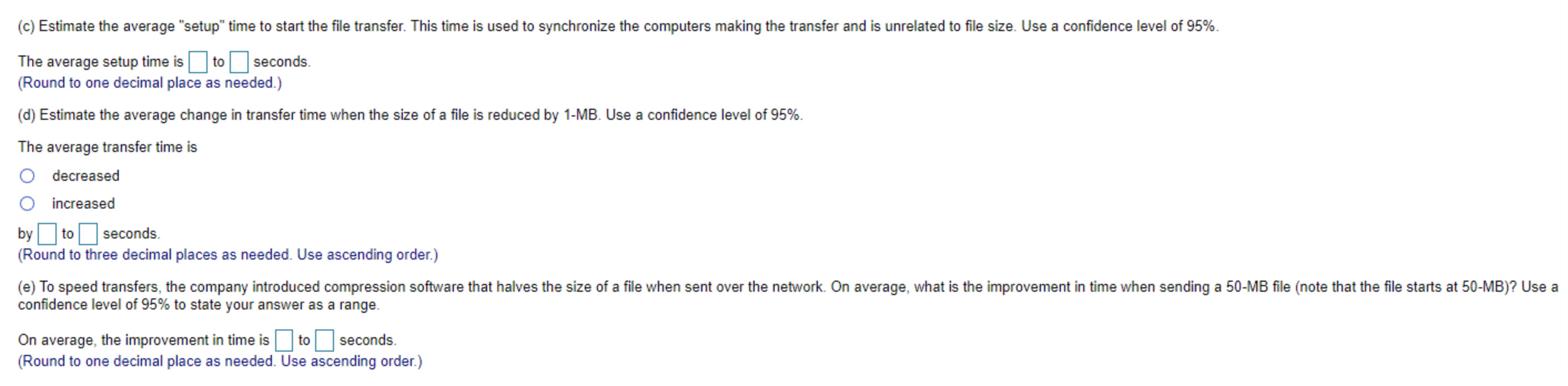 Solved A company ran tests of its current internal computer | Chegg.com