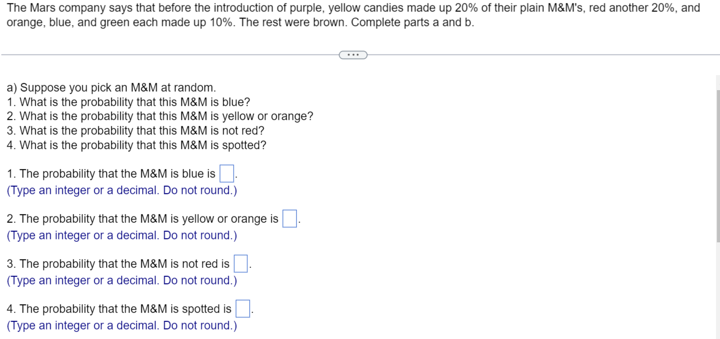 Solved The Mars company says that before the introduction of | Chegg.com