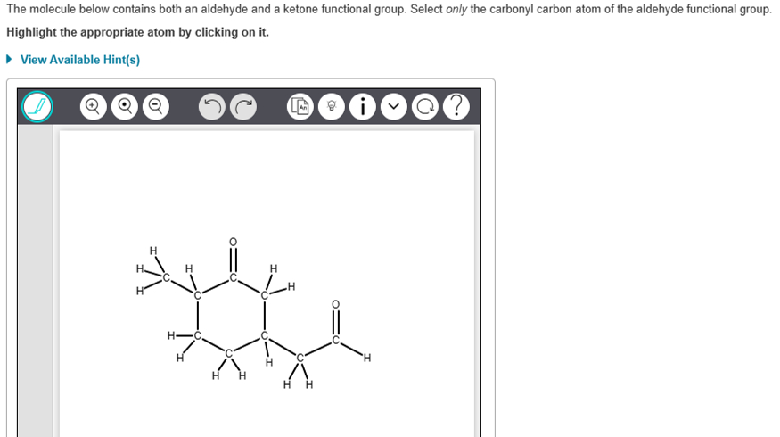 The molecule below contains both an aldehyde and a | Chegg.com