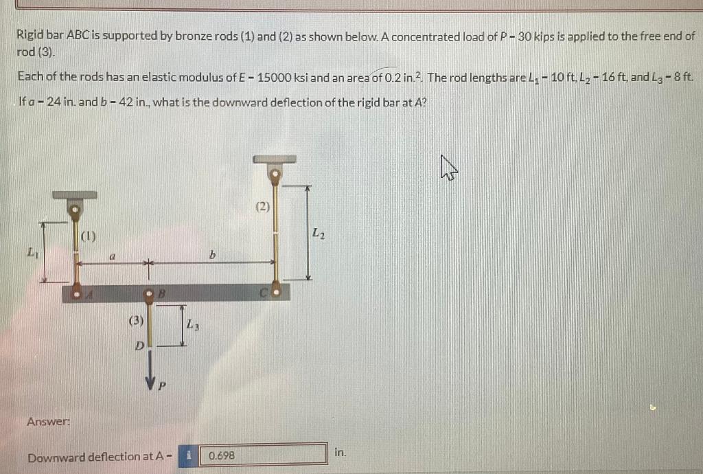 Solved The axial assembly consists of a solid | Chegg.com