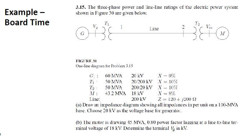 Example - 3.15. The three-phase power and line-line | Chegg.com