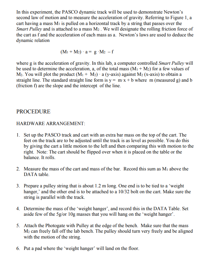 Solved Phys2425 LAB REPORT FORM DYNAMICS OF A ROLLING CART | Chegg.com