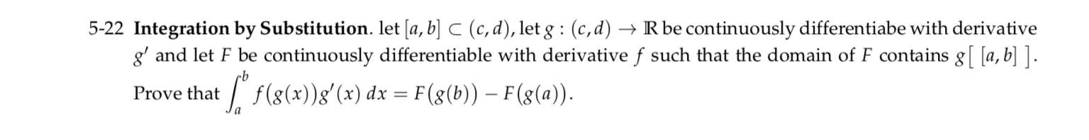 Solved 5-22 Integration by Substitution. let [a, b]