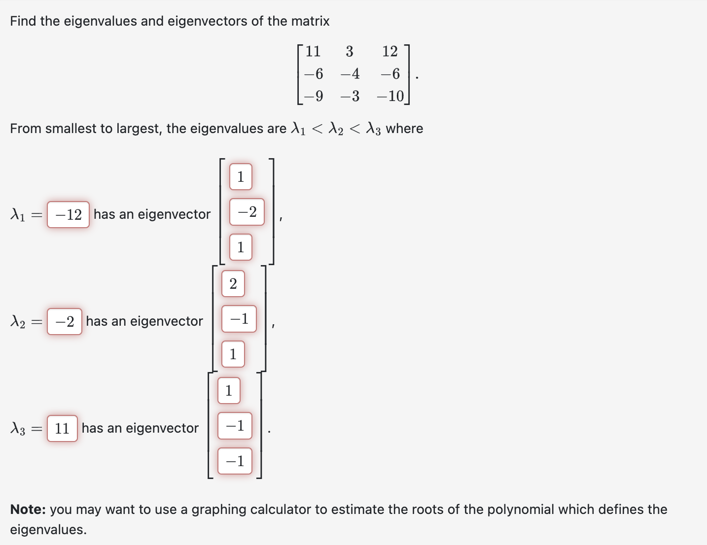 Find the eigenvalues and eigenvectors of ﻿the | Chegg.com