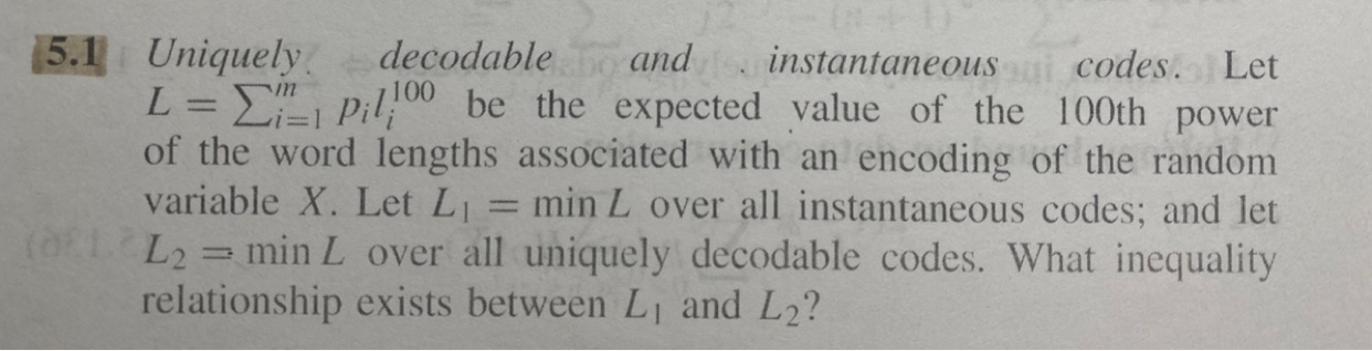 Solved Uniquely decodable and instantaneous codes. Let | Chegg.com