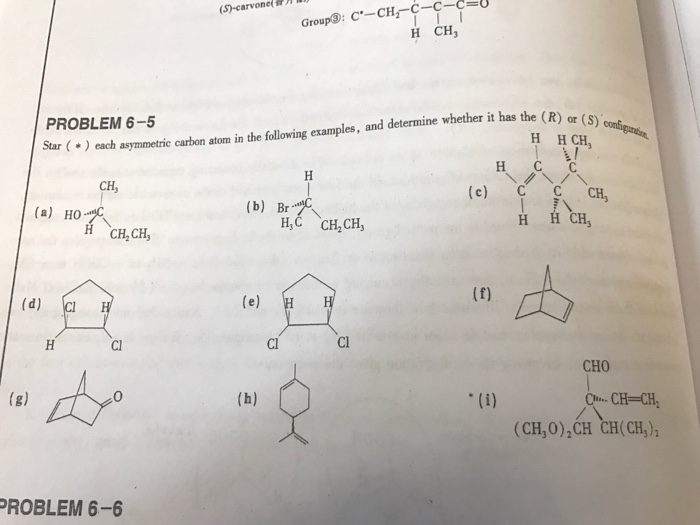 Solved Star (*) each asymmetric carbon atom in the following | Chegg.com