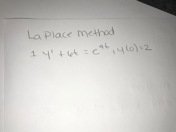 Solved La Place method | Chegg.com