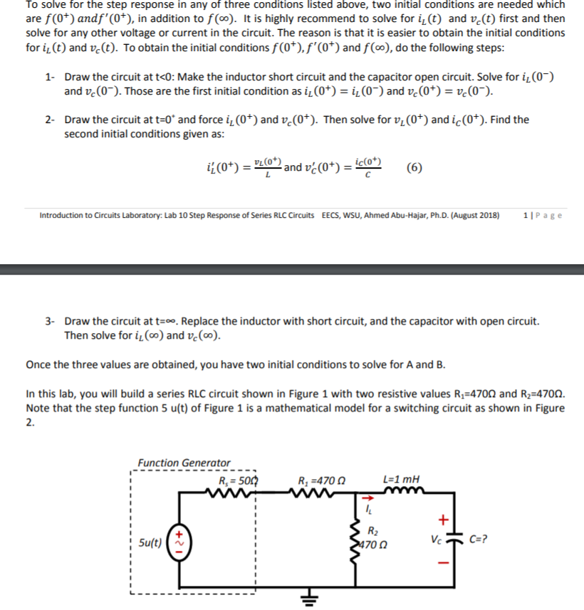 Solved Questions: 1. For the circuit of Figure 1, let R1 = | Chegg.com