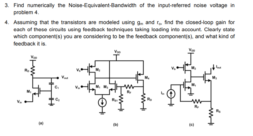 3. Find numerically the Noise-Equivalent-Bandwidth of | Chegg.com