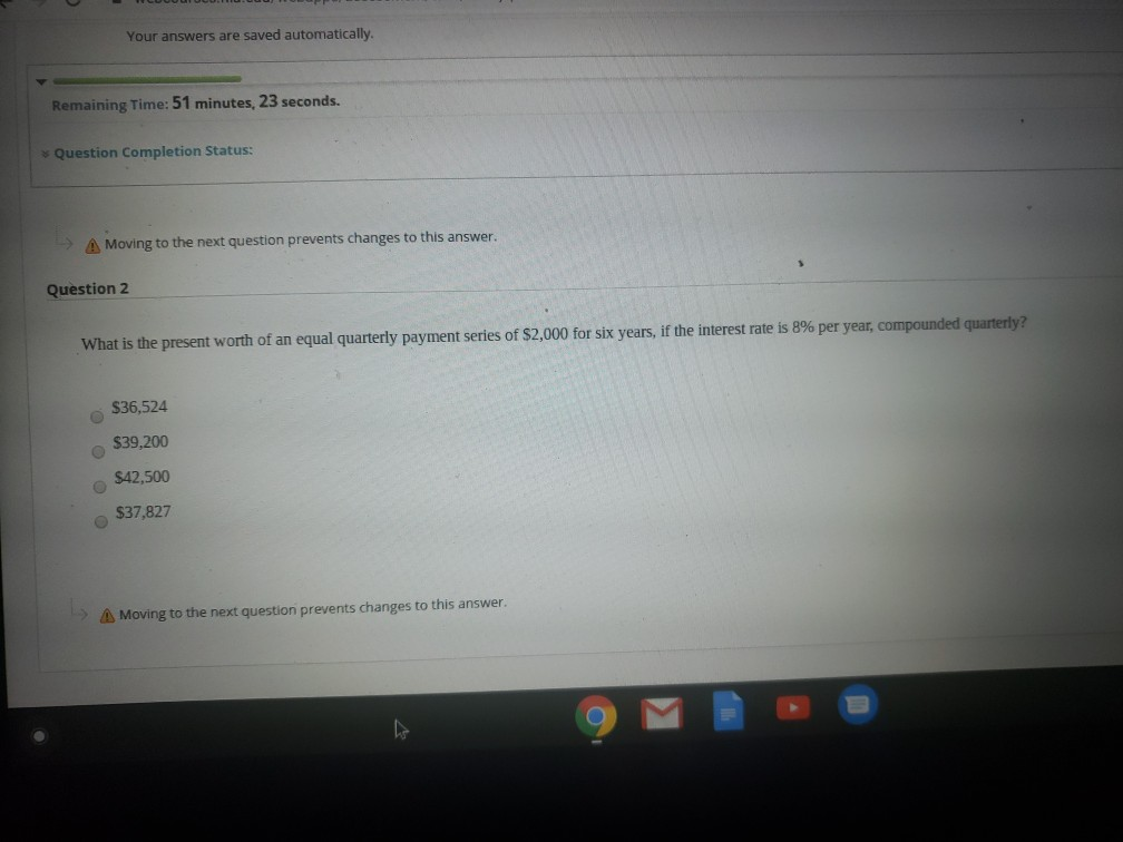 Solved Your answers are saved automatically. Remaining Time: | Chegg.com
