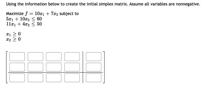 Solved Using the information below to create the initial | Chegg.com