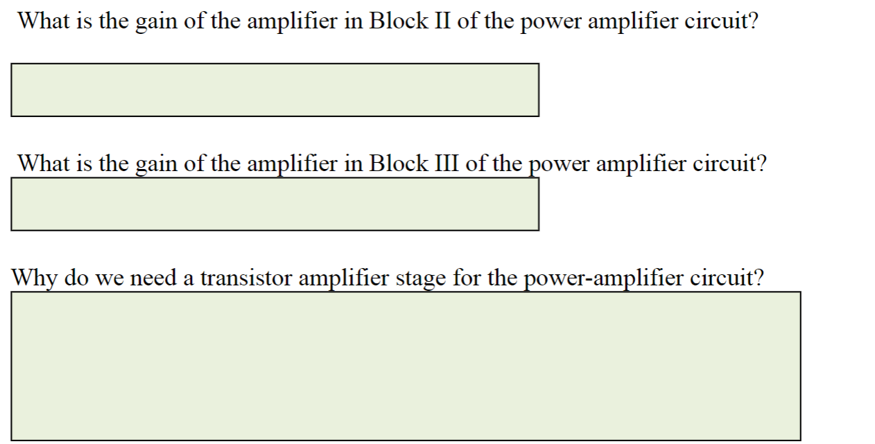 Solved What is the gain of the amplifier in Block II of | Chegg.com
